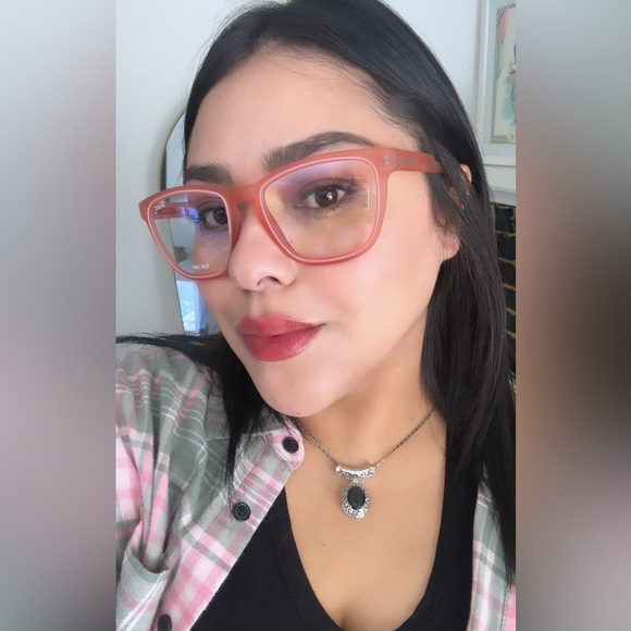 Quay Australia | Accessories | Last Price Quay Hardwire Coral Pink Blue Light Glasses | Poshmark